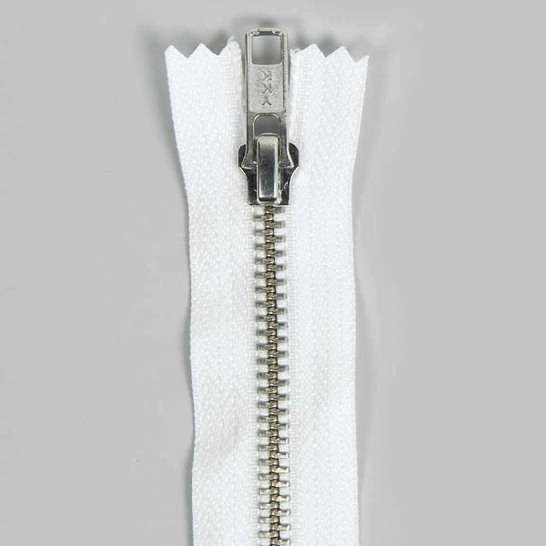 Zip not divisible | metal silver (501) | YKK - white
