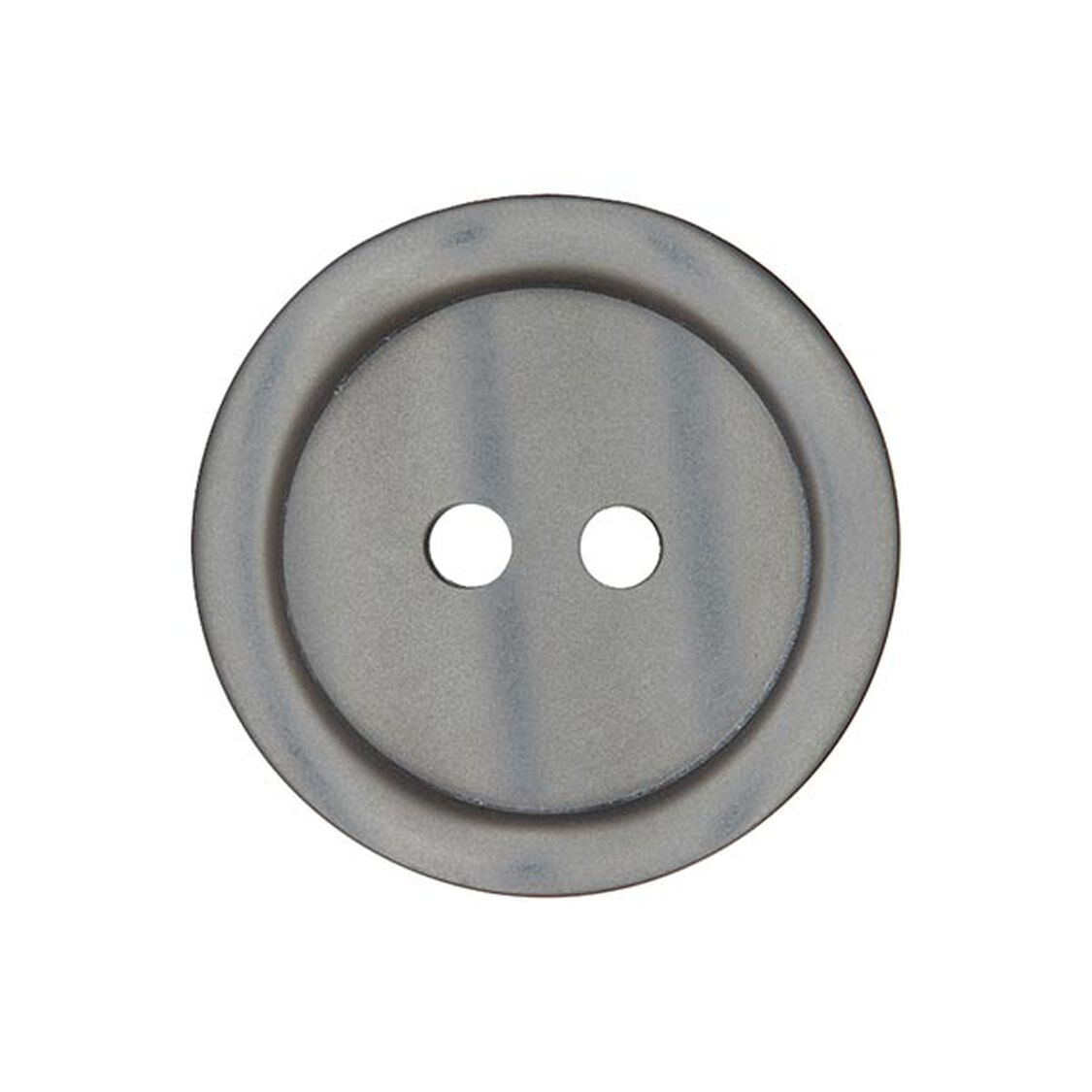 Basic 2-Hole Plastic Button - grey