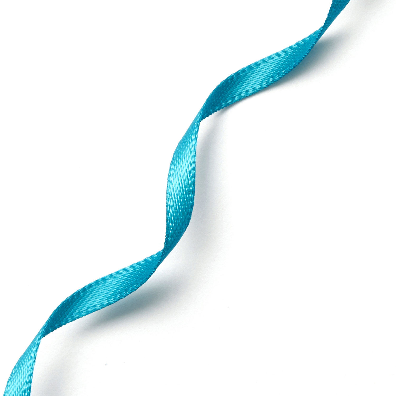 Satin Ribbon 3 mm aqua blue