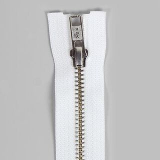 Divisible Zips - Metal Teeth Silver 5mm Zips - buy online » myfabrics.co.uk
