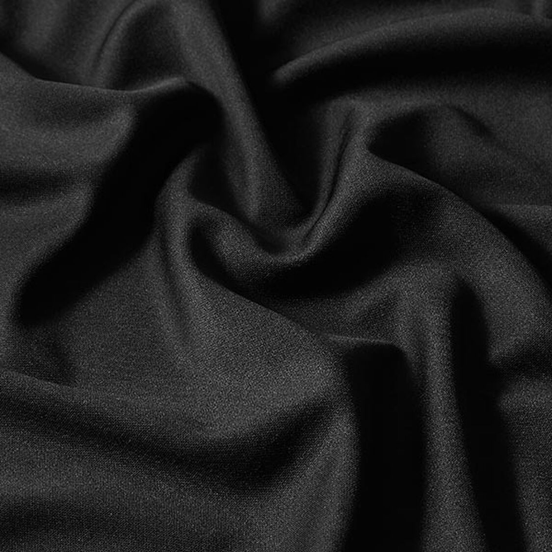 Lightweight Crepe Scuba – black - Perfect for Sport / Functional